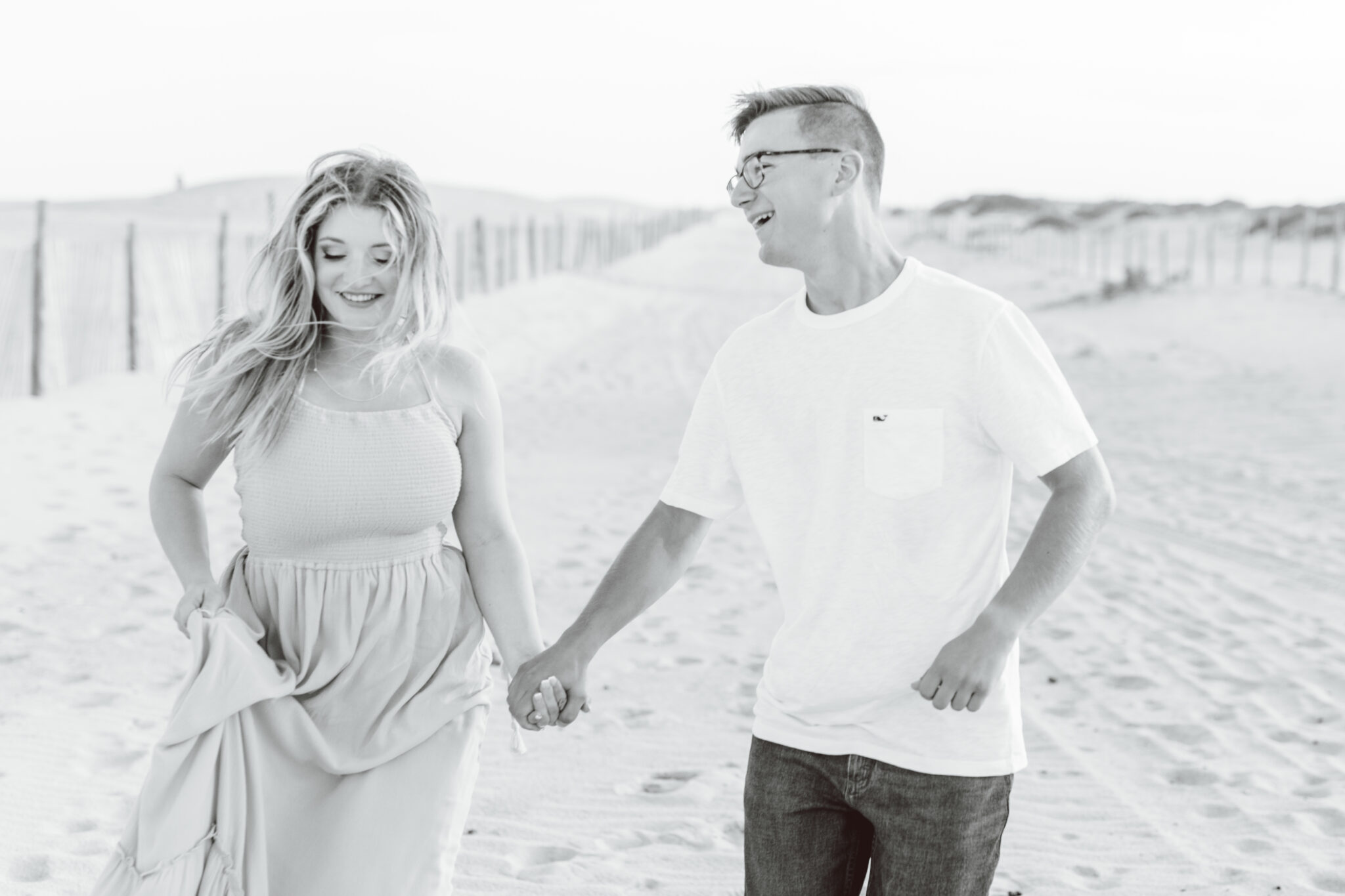Kirstin & Ryan's Sunset Beach Engagement Photos at Assateague Island ...